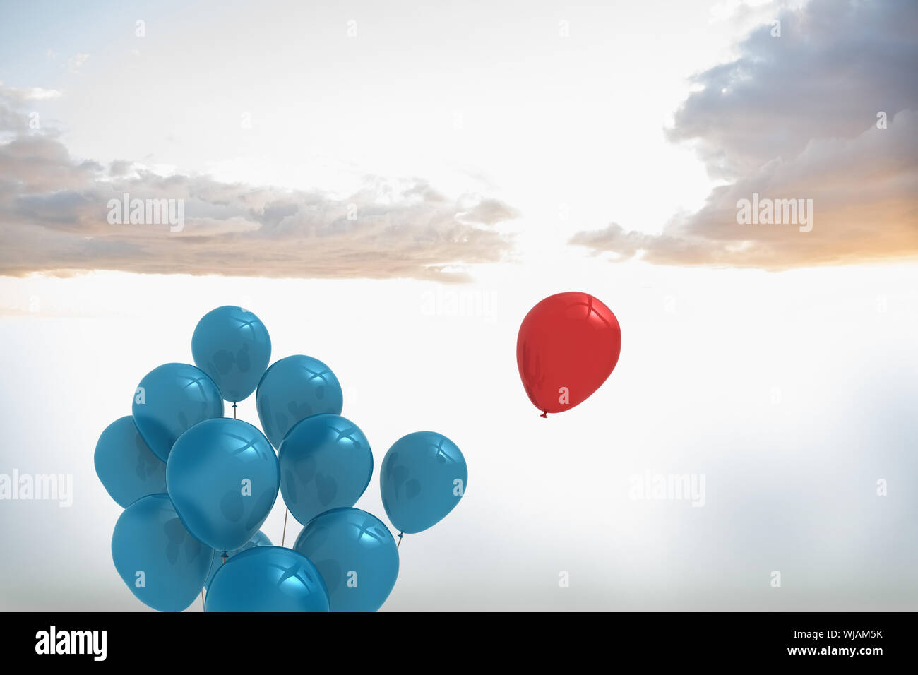 Balloons in the sky Stock Photo - Alamy