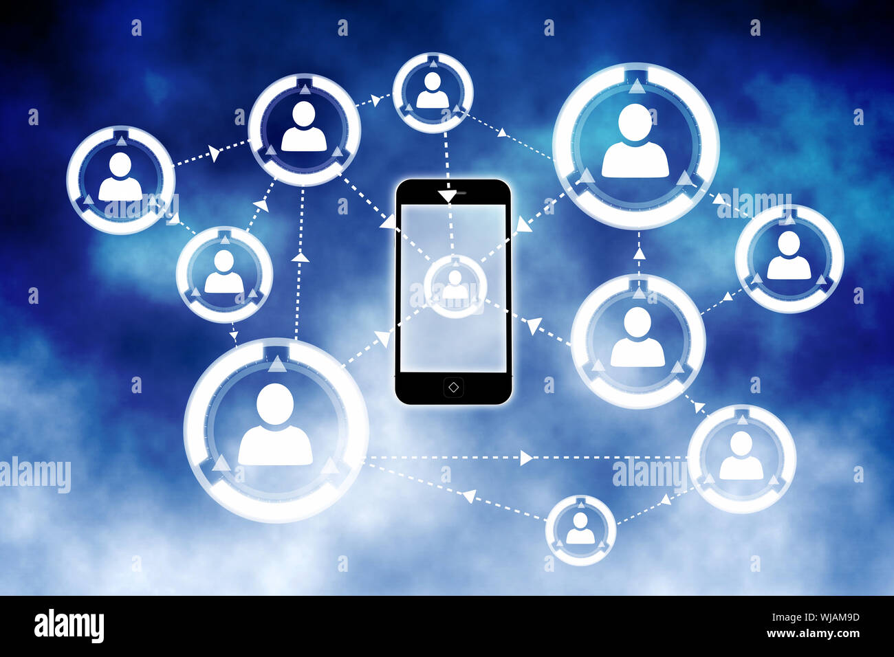 Online community background Stock Photo - Alamy