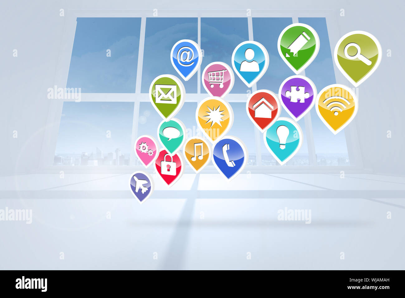 Computing application icons Stock Photo - Alamy