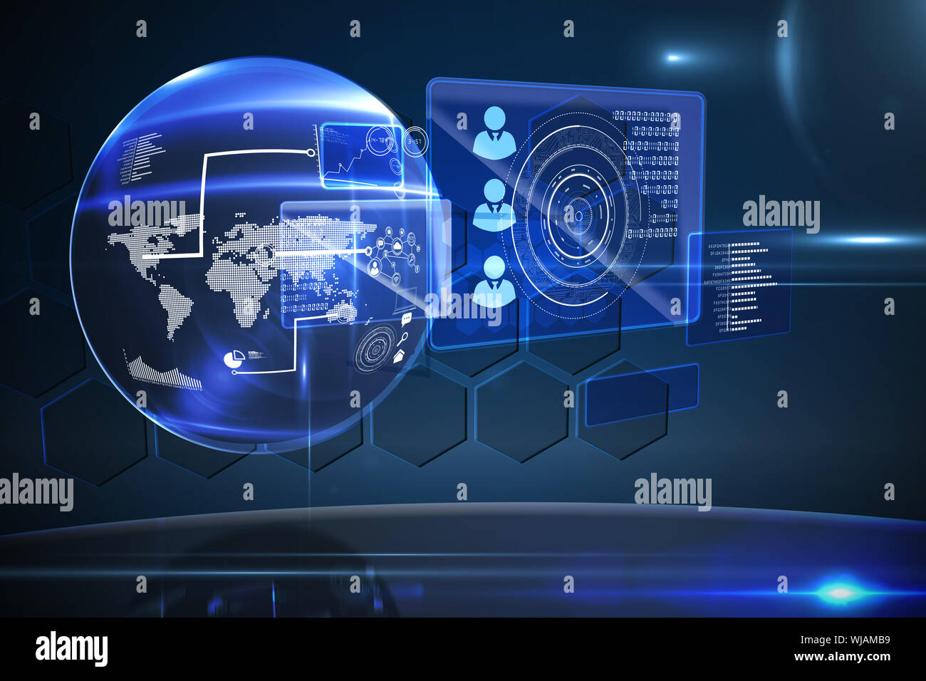 Futuristic technology interface Stock Photo - Alamy