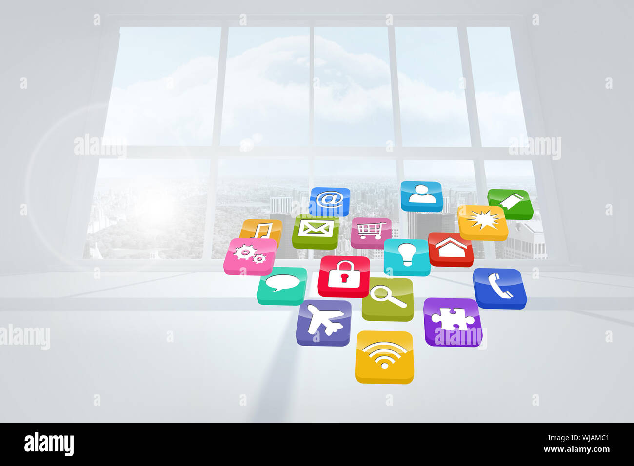 Computing application icons Stock Photo - Alamy