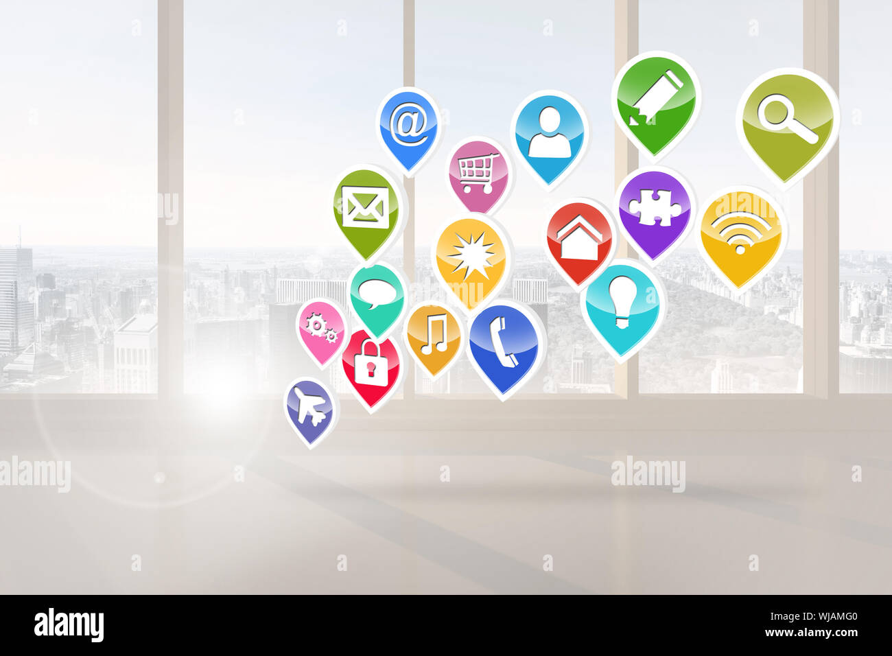 Computing application icons Stock Photo - Alamy