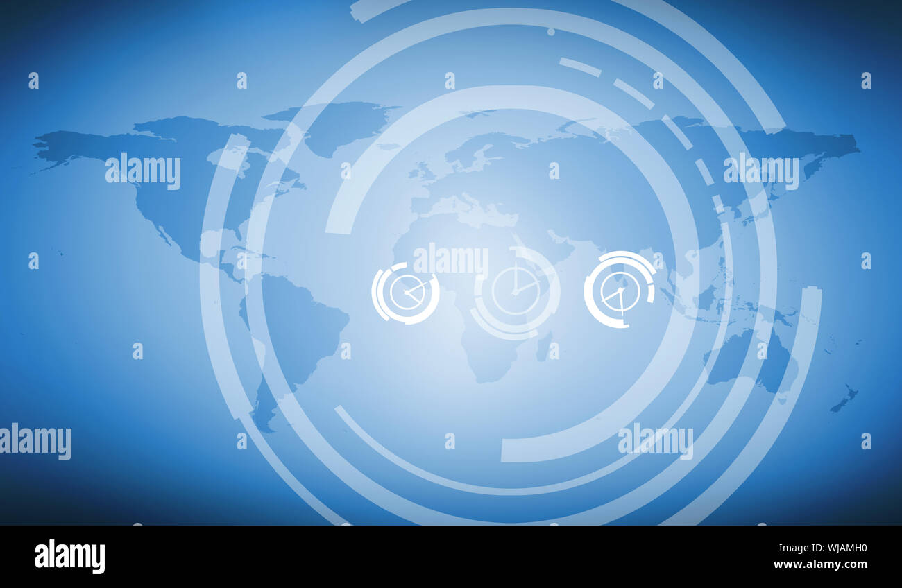 International time zone map hi-res stock photography and images - Alamy