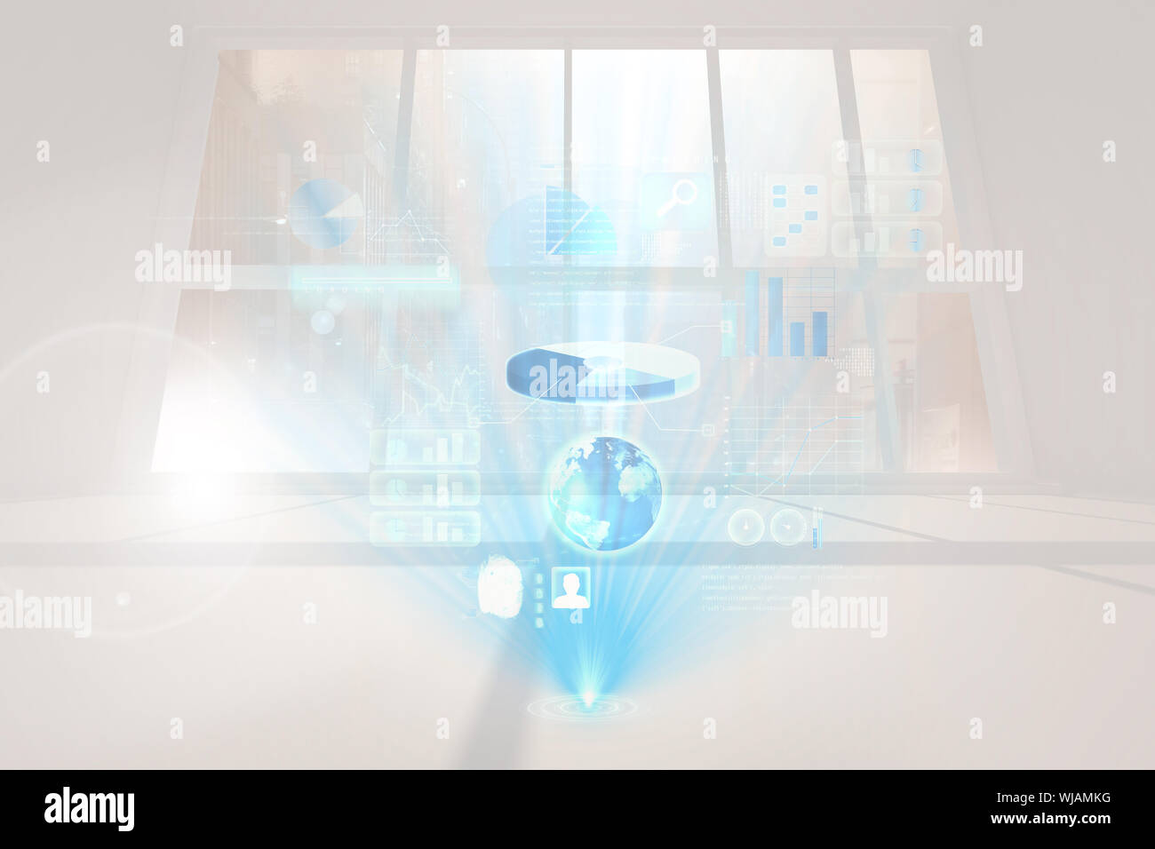 Light hologram technology hi-res stock photography and images - Alamy