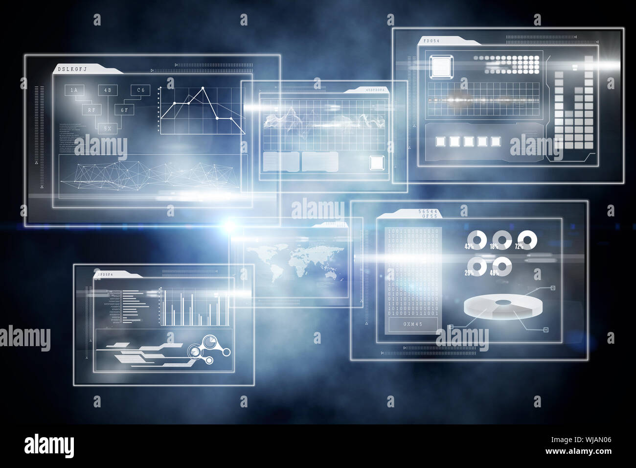 Digital interface graph hi-res stock photography and images - Alamy