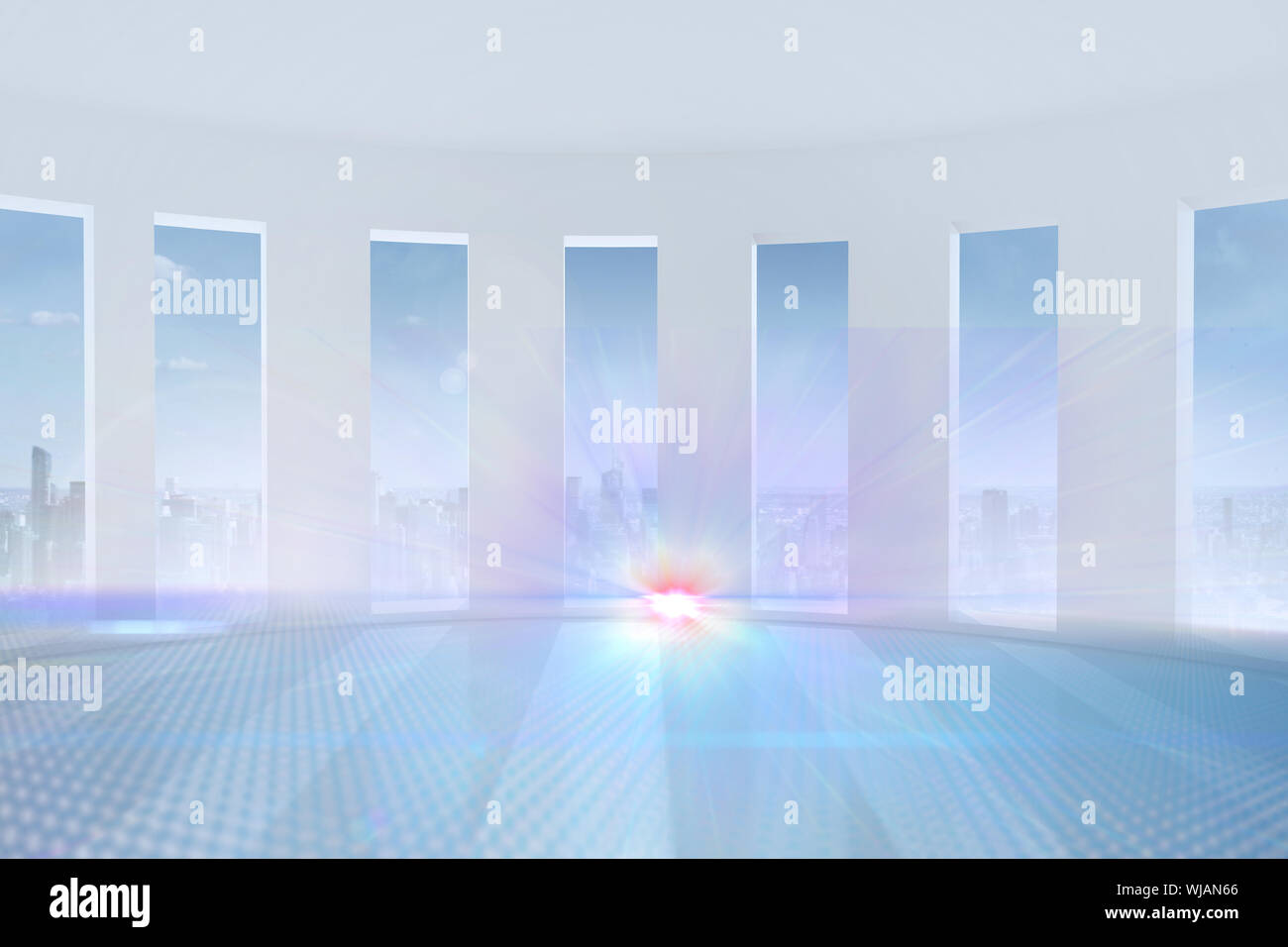 Futuristic white room hi-res stock photography and images - Alamy