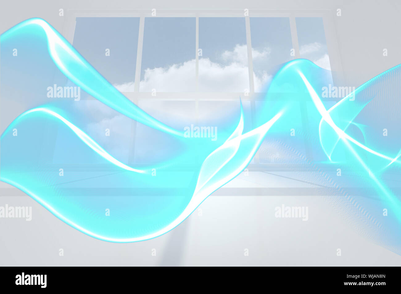 Blue wave design hi-res stock photography and images - Alamy