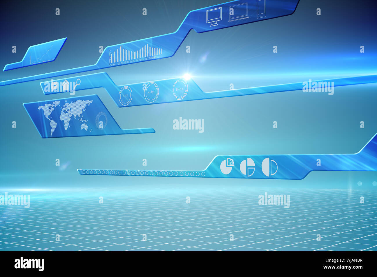Futuristic technology interface Stock Photo - Alamy