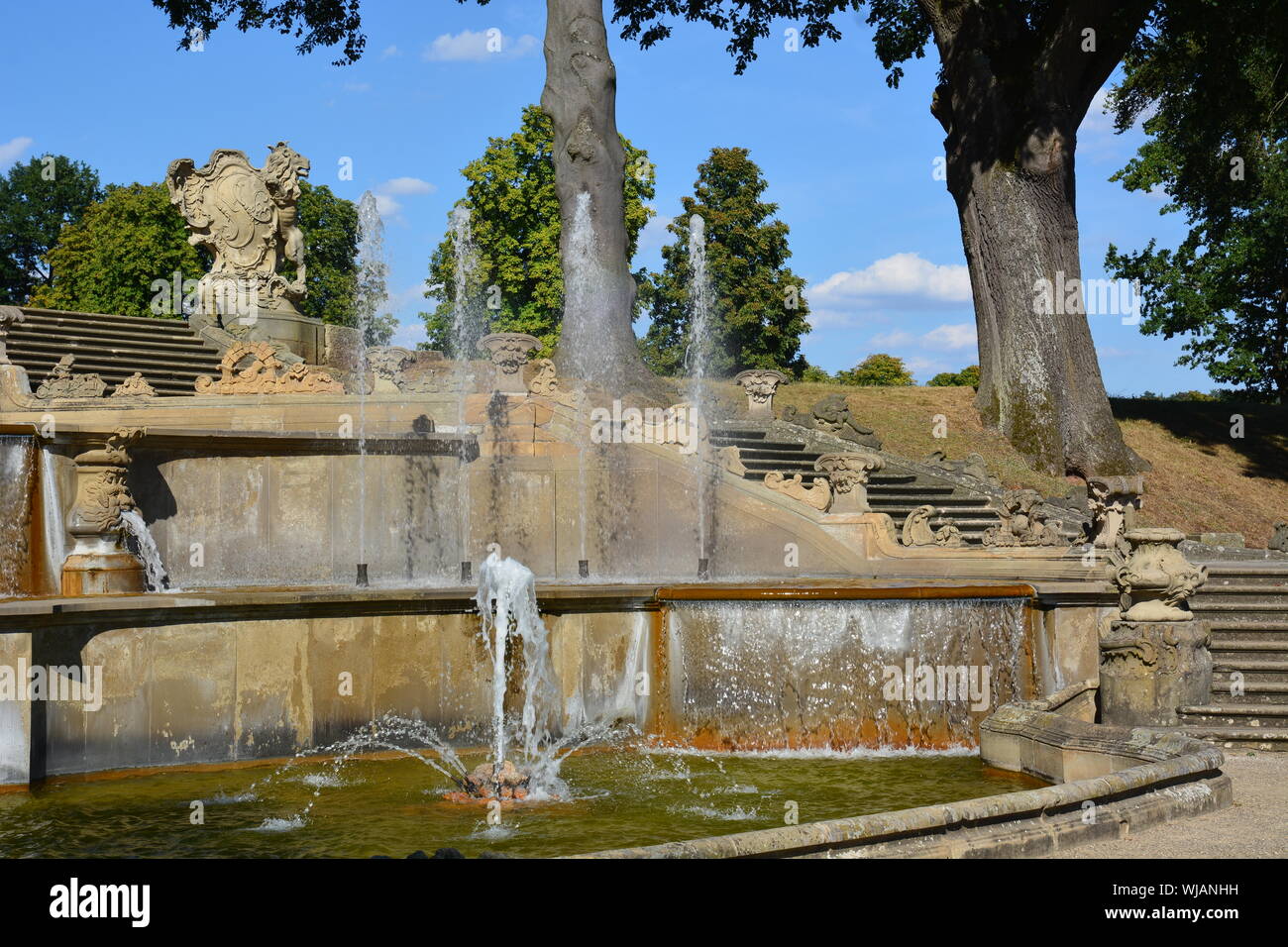 Bamberg, Germany - View of the baroque SCHLOSS SEEHOF palace near the ...