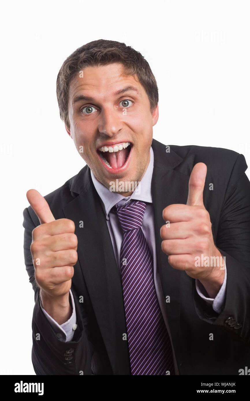 Professional businessman gesturing hi-res stock photography and images ...