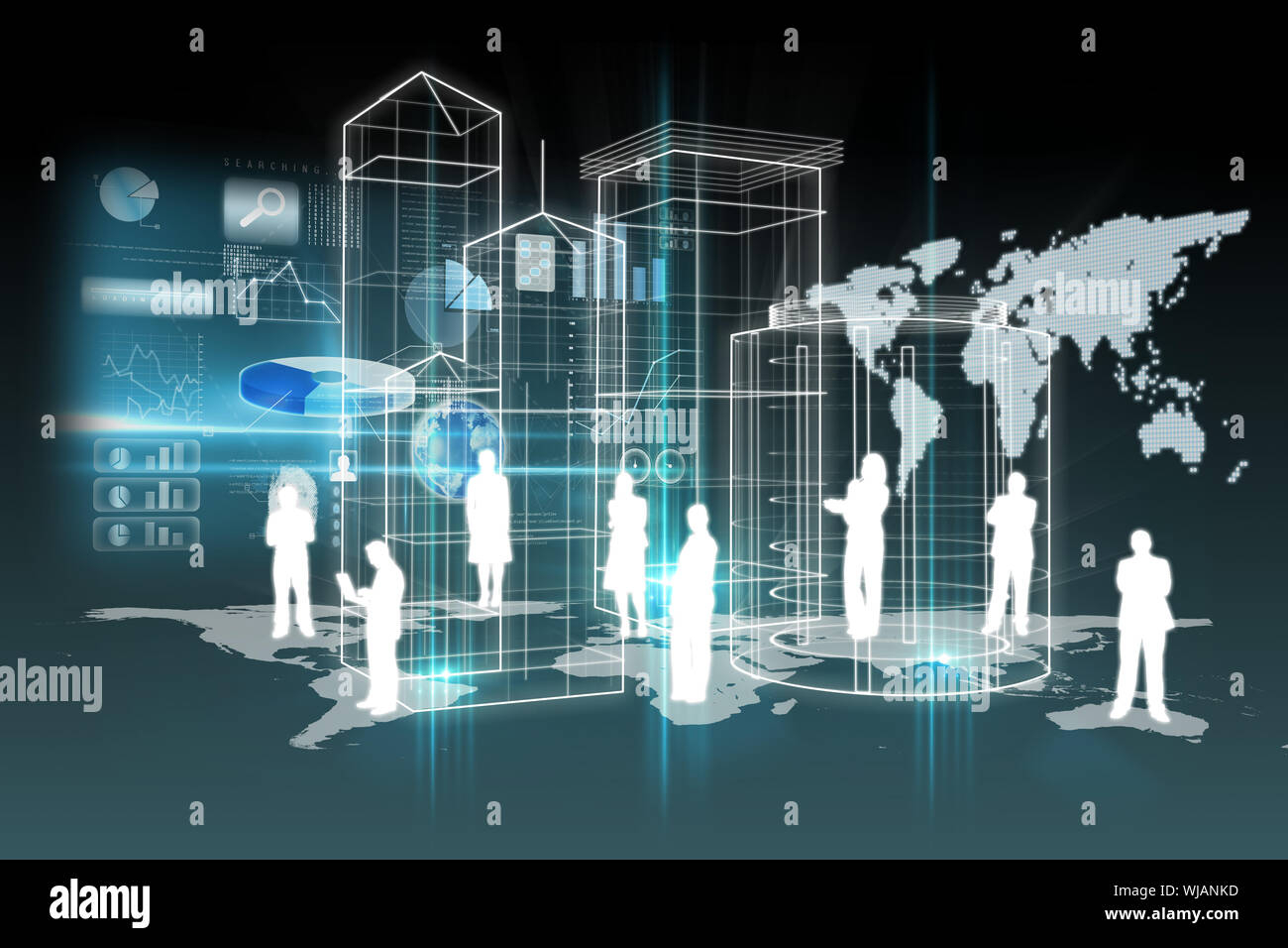 Global technology background Stock Photo - Alamy