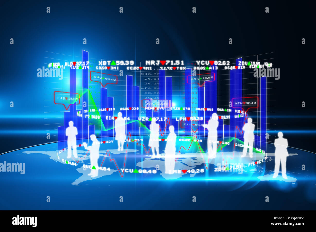 Digital stock market interface hi-res stock photography and images - Alamy