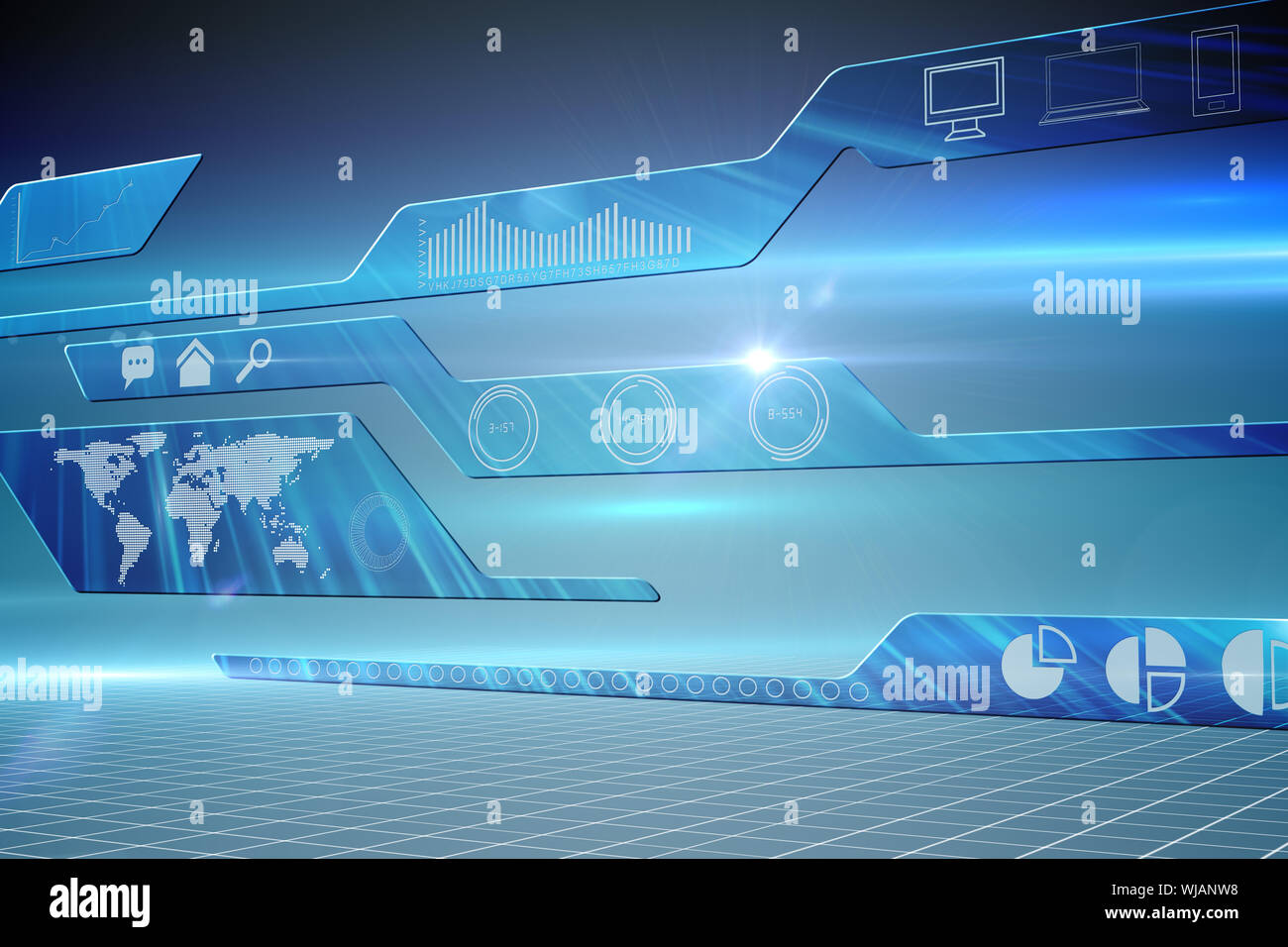 Futuristic technology interface Stock Photo - Alamy