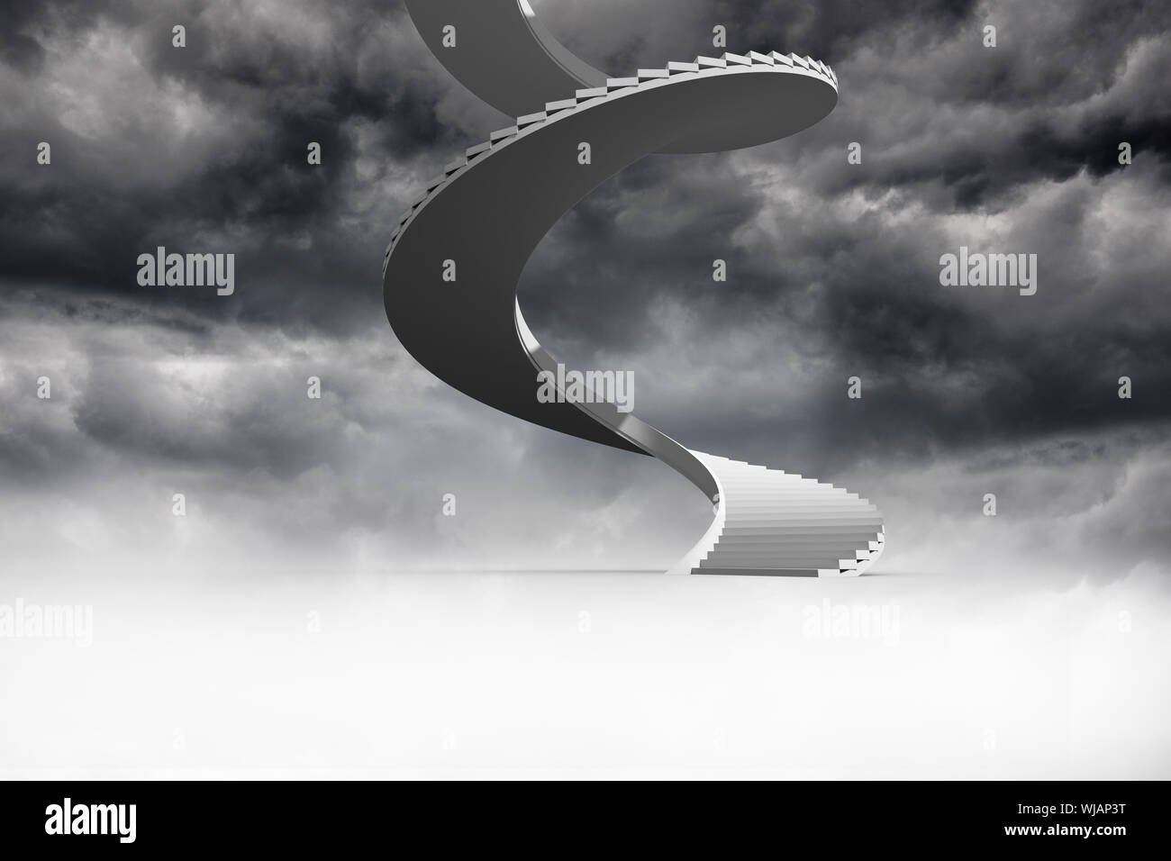 Winding staircase in the sky Stock Photo - Alamy