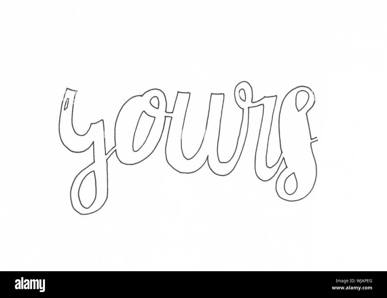 Hand lettering hi-res stock photography and images - Alamy