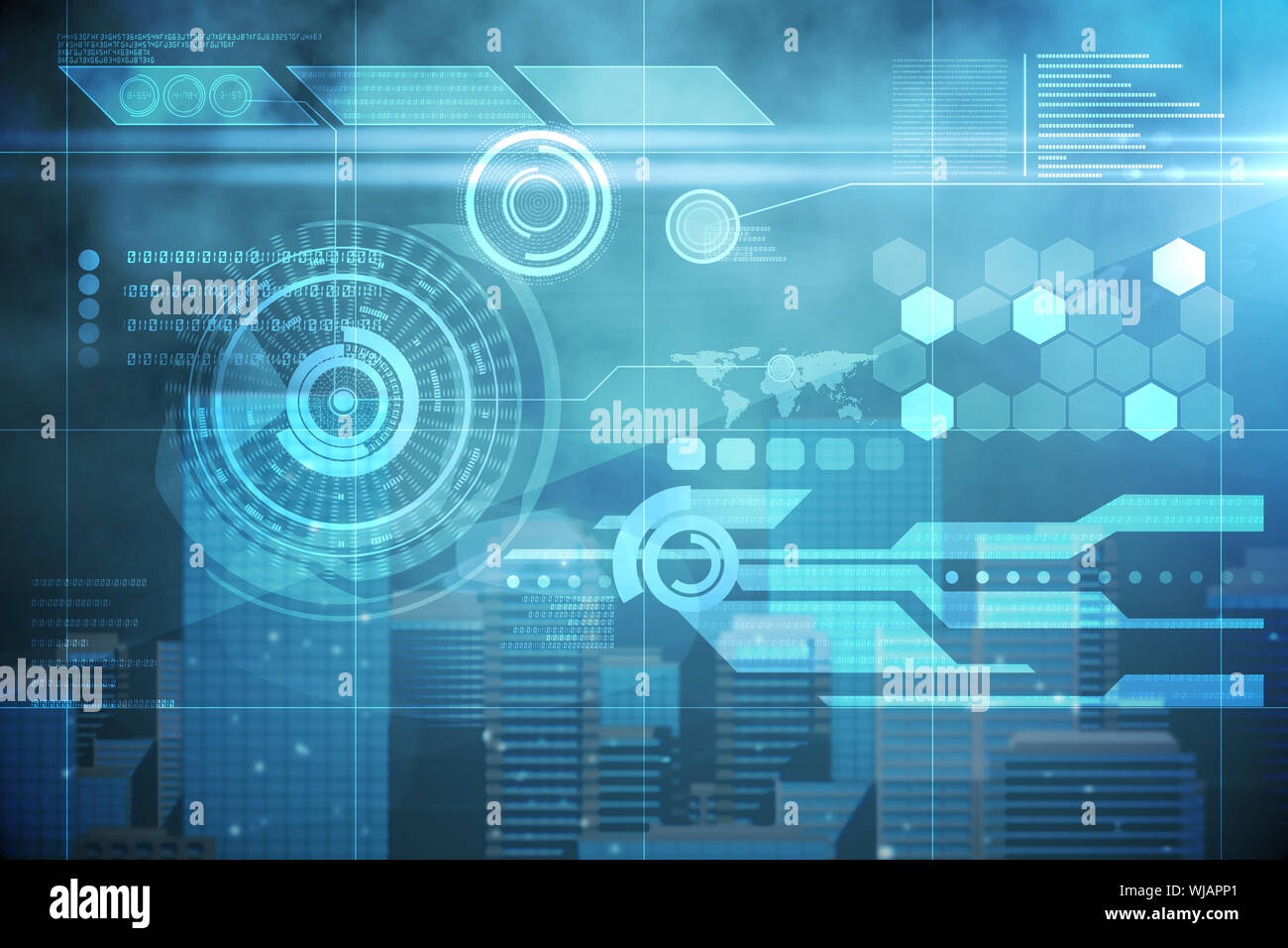 Futuristic technology interface Stock Photo - Alamy