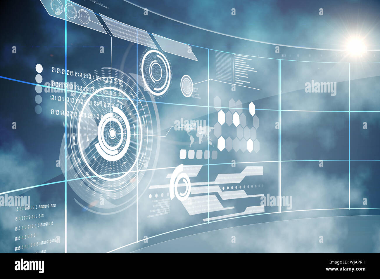 Futuristic technology interface Stock Photo - Alamy