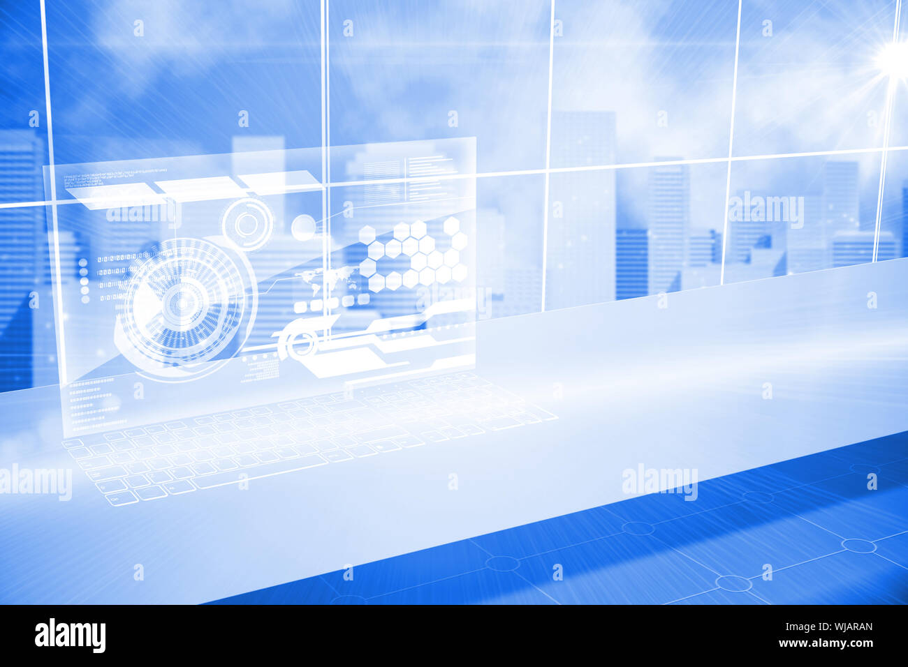 Futuristic technology interface Stock Photo - Alamy