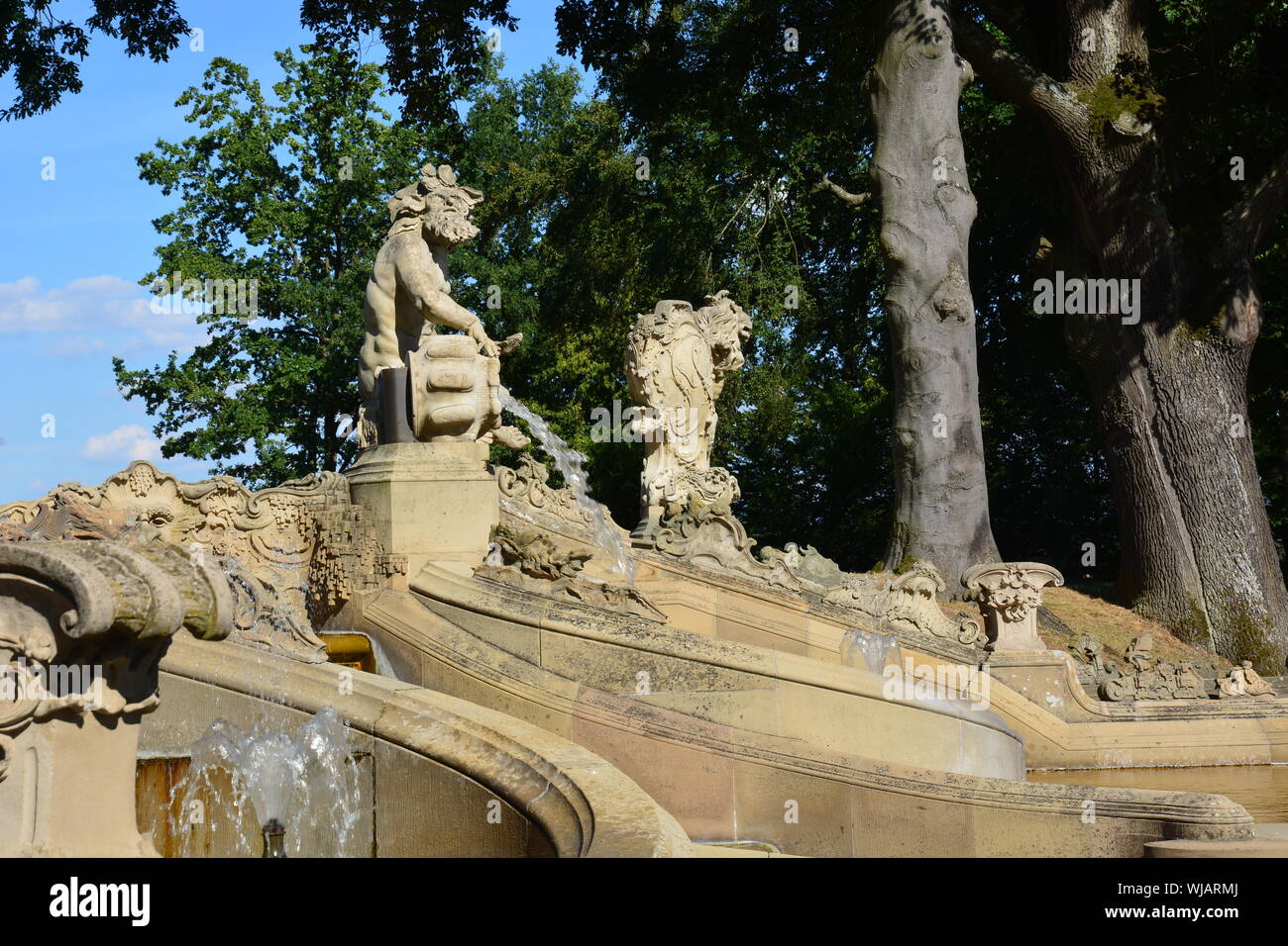 Bamberg, Germany - View of the baroque SCHLOSS SEEHOF palace near the ...