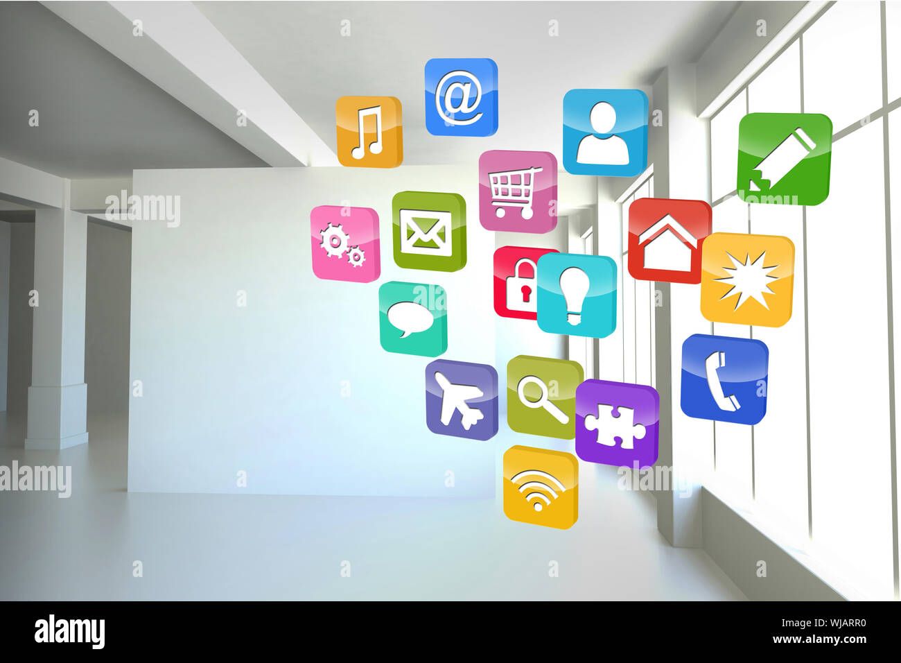 Computing application icons Stock Photo - Alamy
