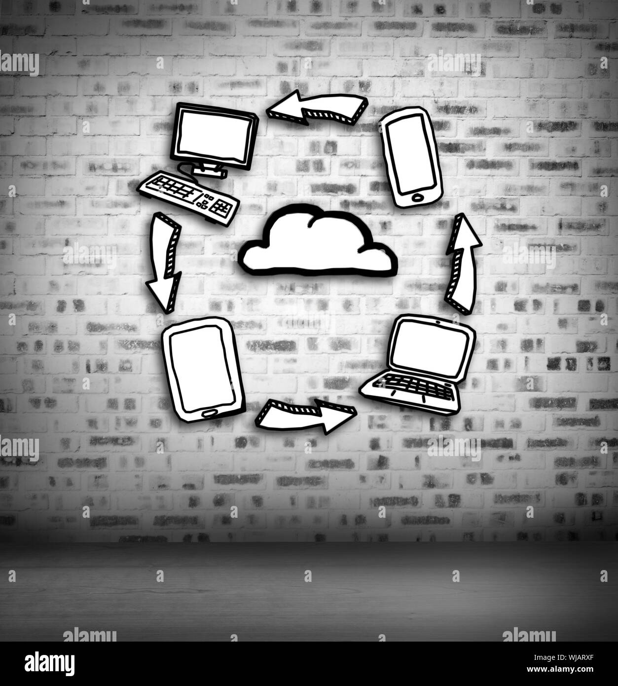 Cloud computing cycle Stock Photo - Alamy
