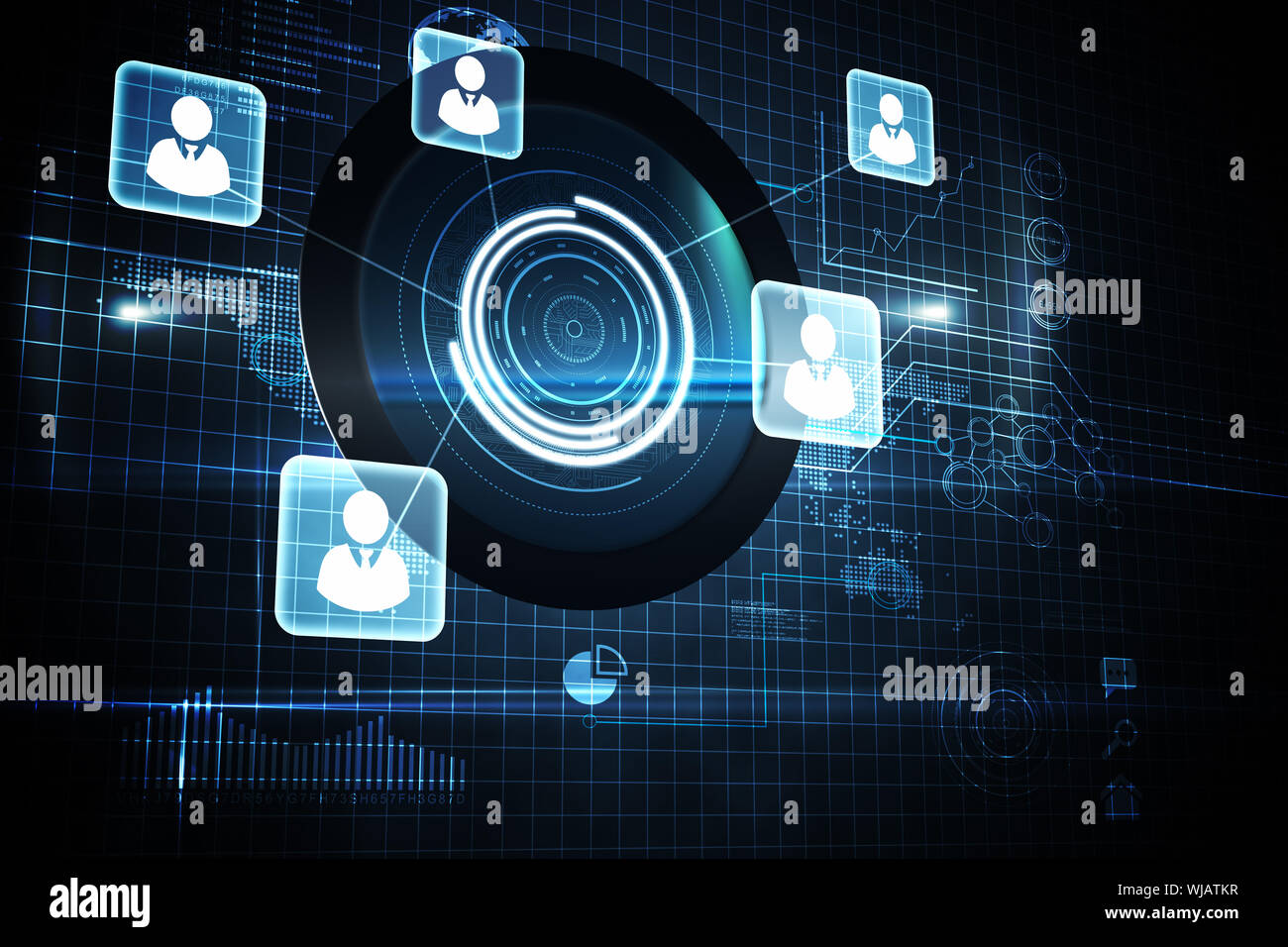 Futuristic technology interface Stock Photo - Alamy