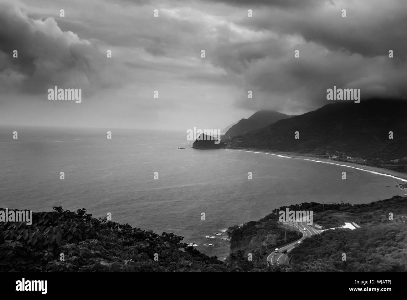 Small town scenery Black and White Stock Photos & Images - Alamy