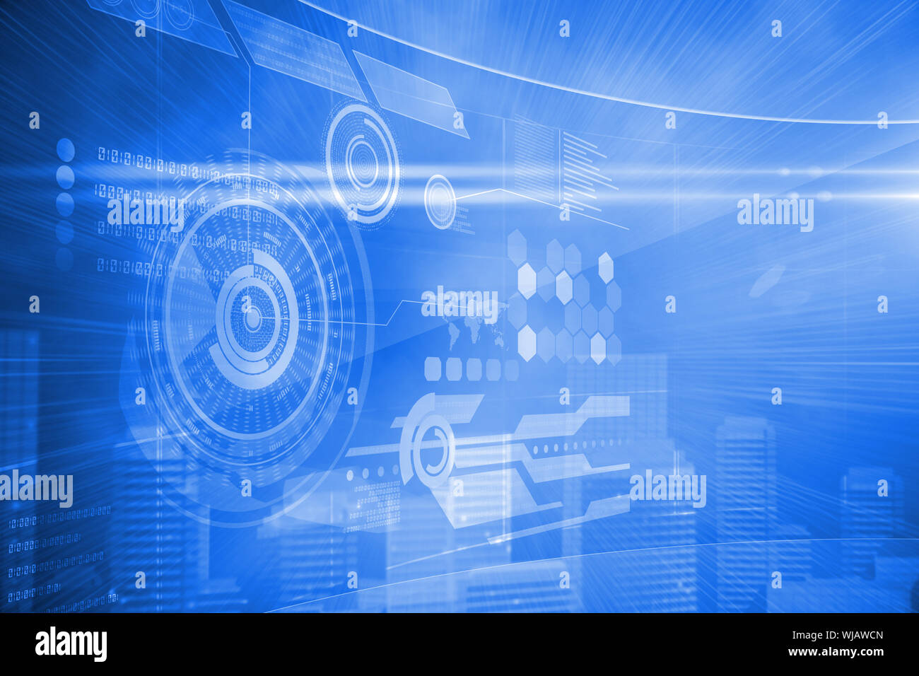 Futuristic technology interface Stock Photo - Alamy