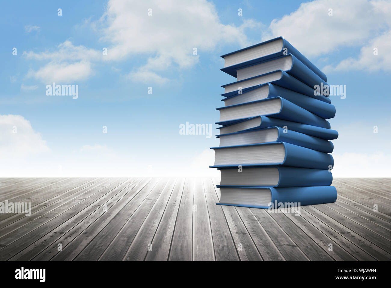 Books against sky hi-res stock photography and images - Alamy