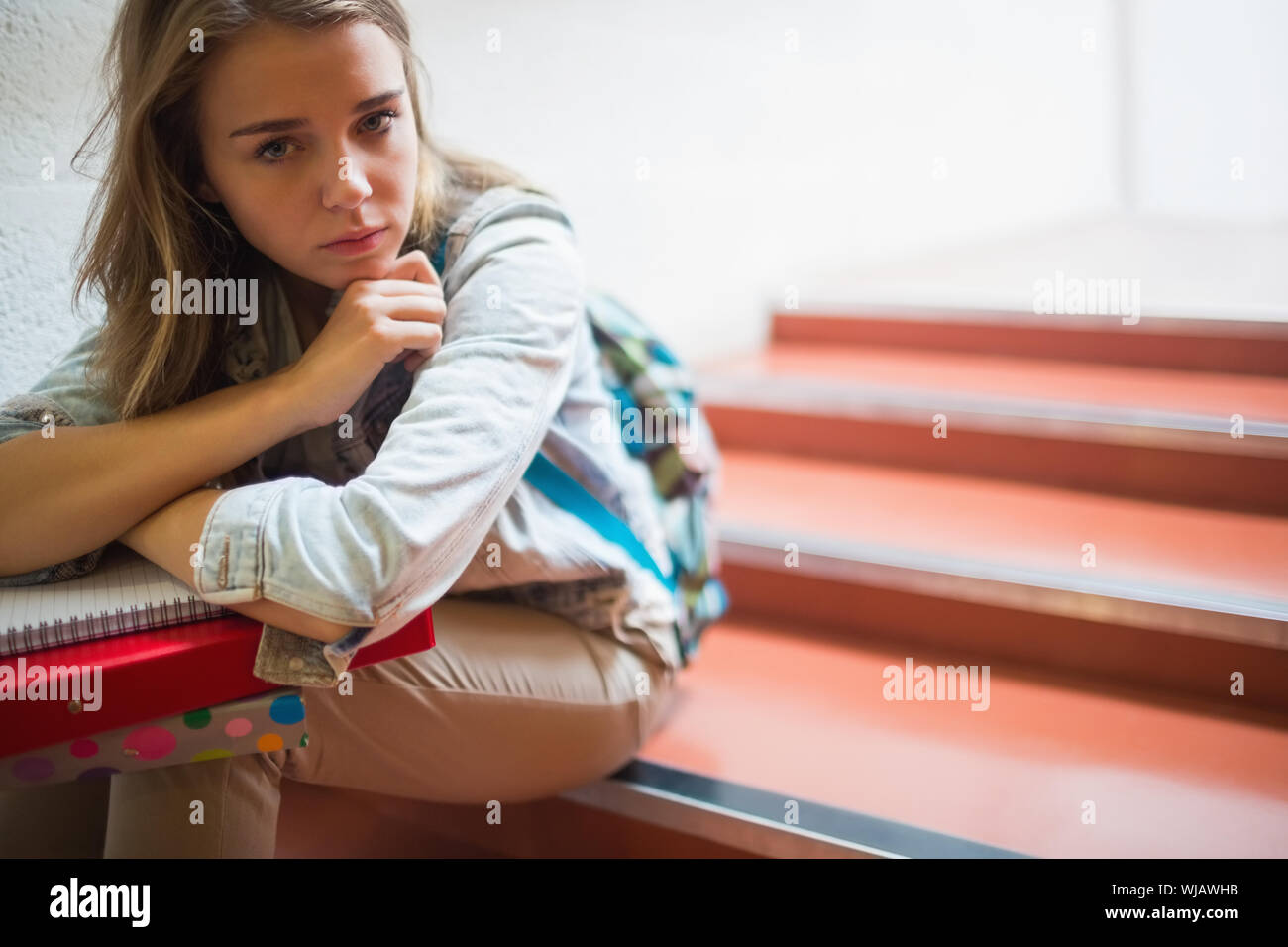 Sad college hi-res stock photography and images - Alamy