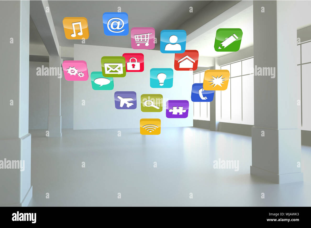 Computing application icons Stock Photo - Alamy