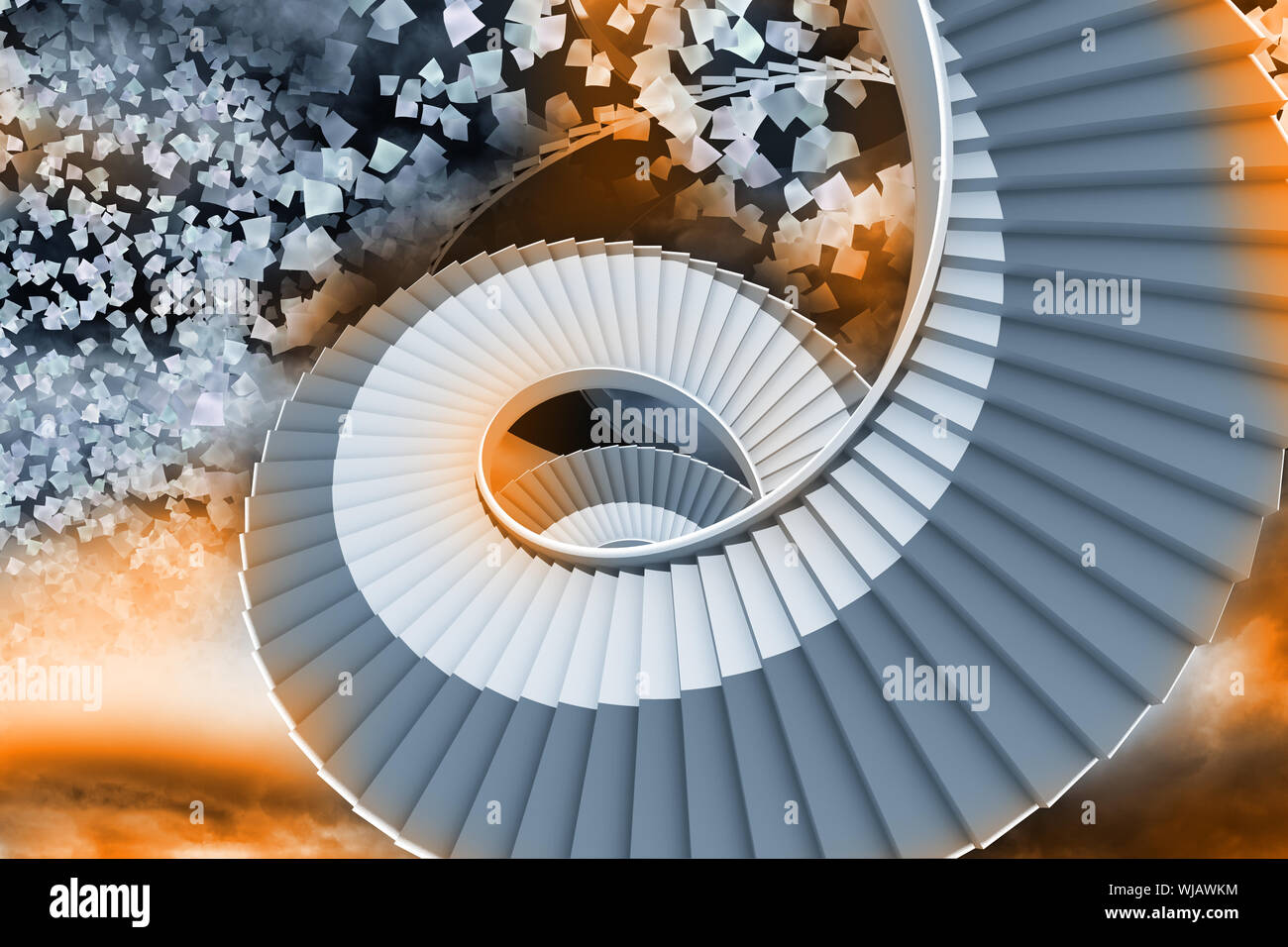 Flying steps hi-res stock photography and images - Alamy