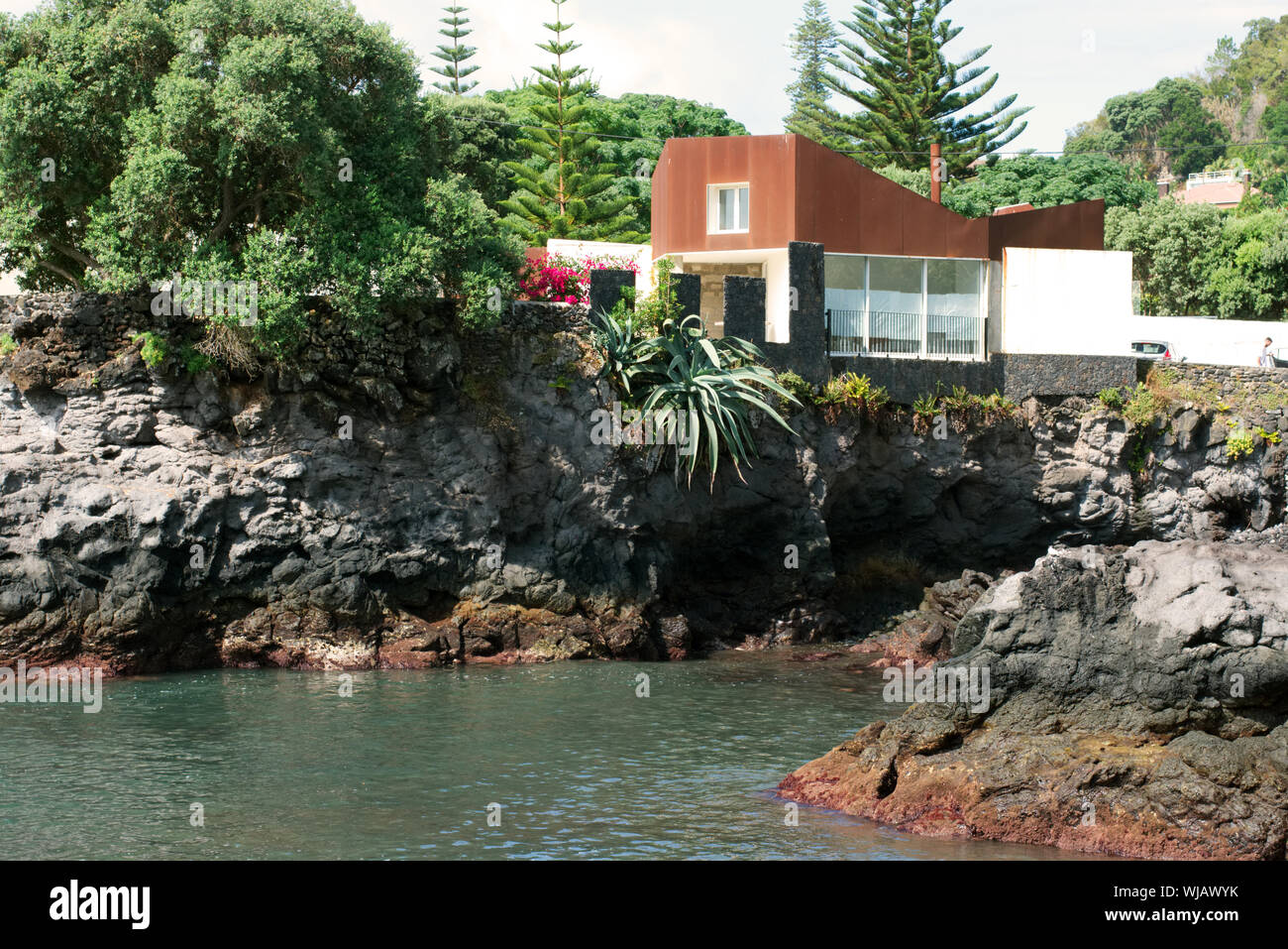 House in Caloura - Azores - Portugal Stock Photo - Alamy