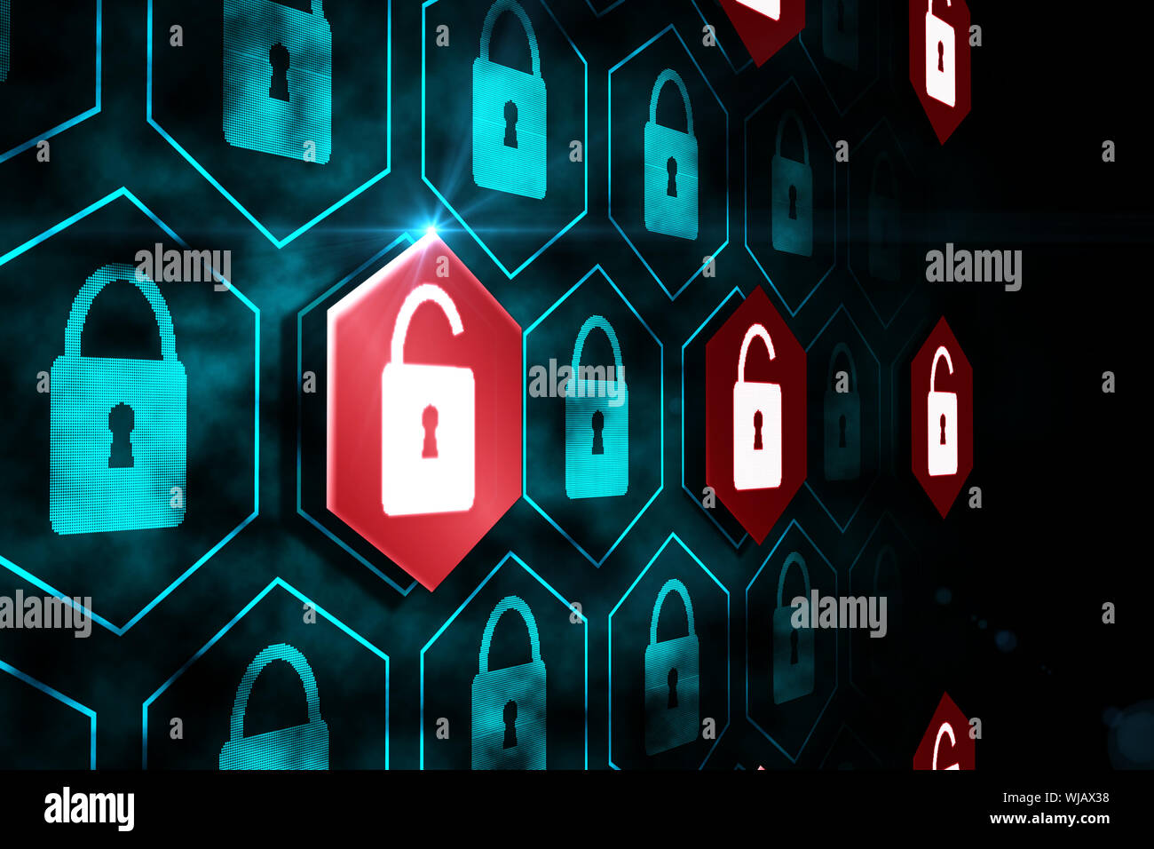 Digital lock technology hi-res stock photography and images - Alamy