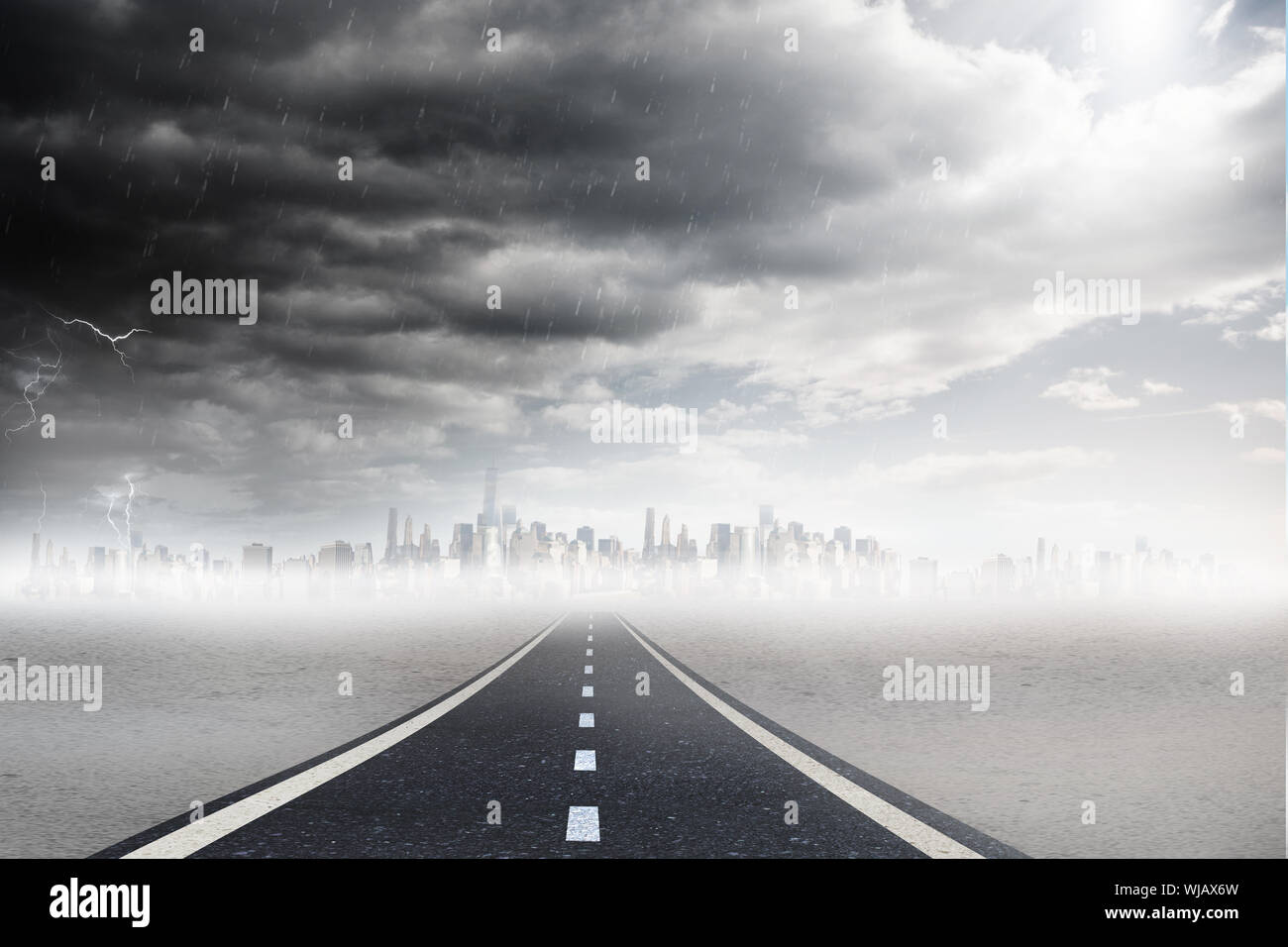 Open road background Stock Photo - Alamy