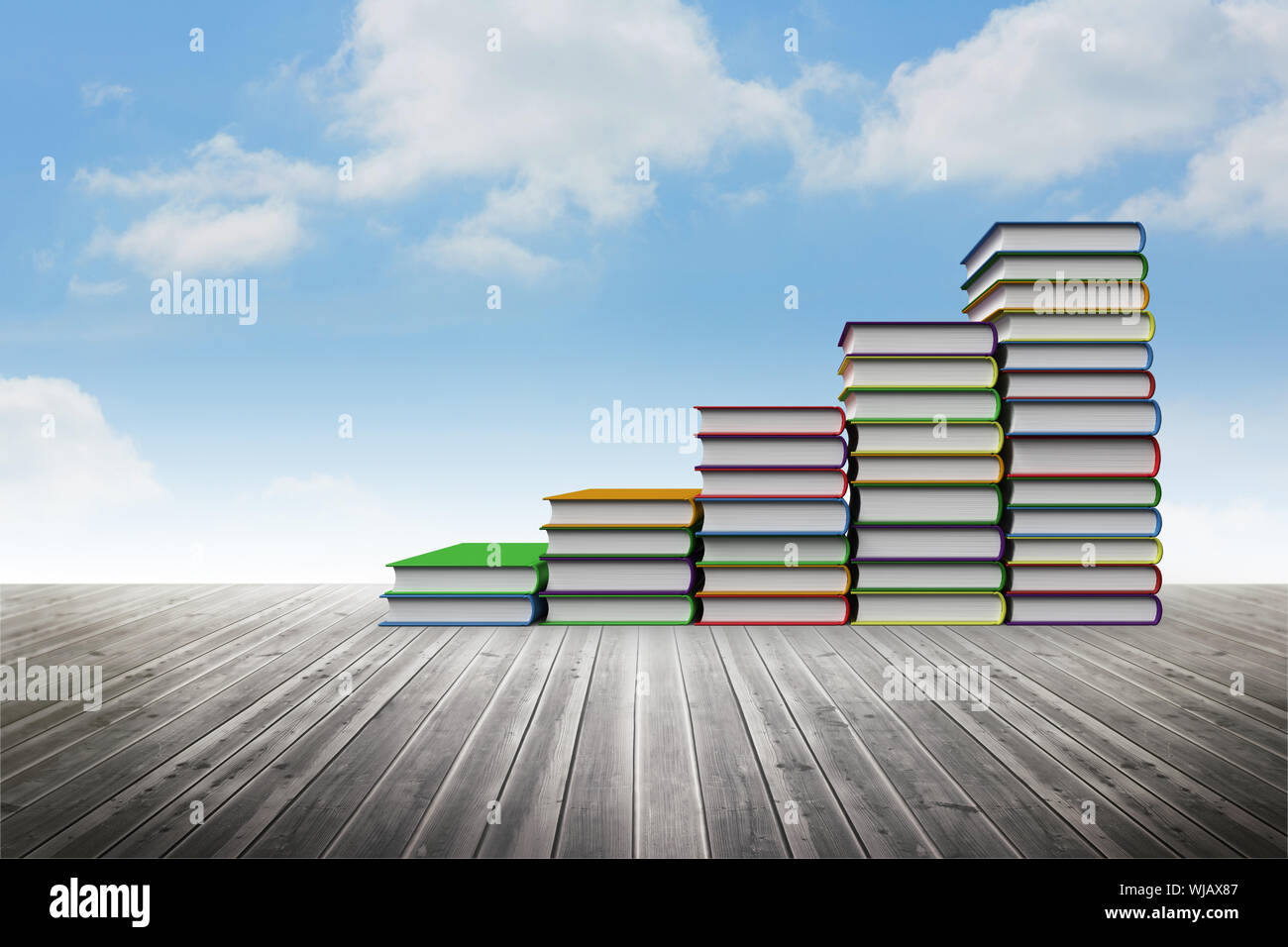 Book steps hi-res stock photography and images - Alamy