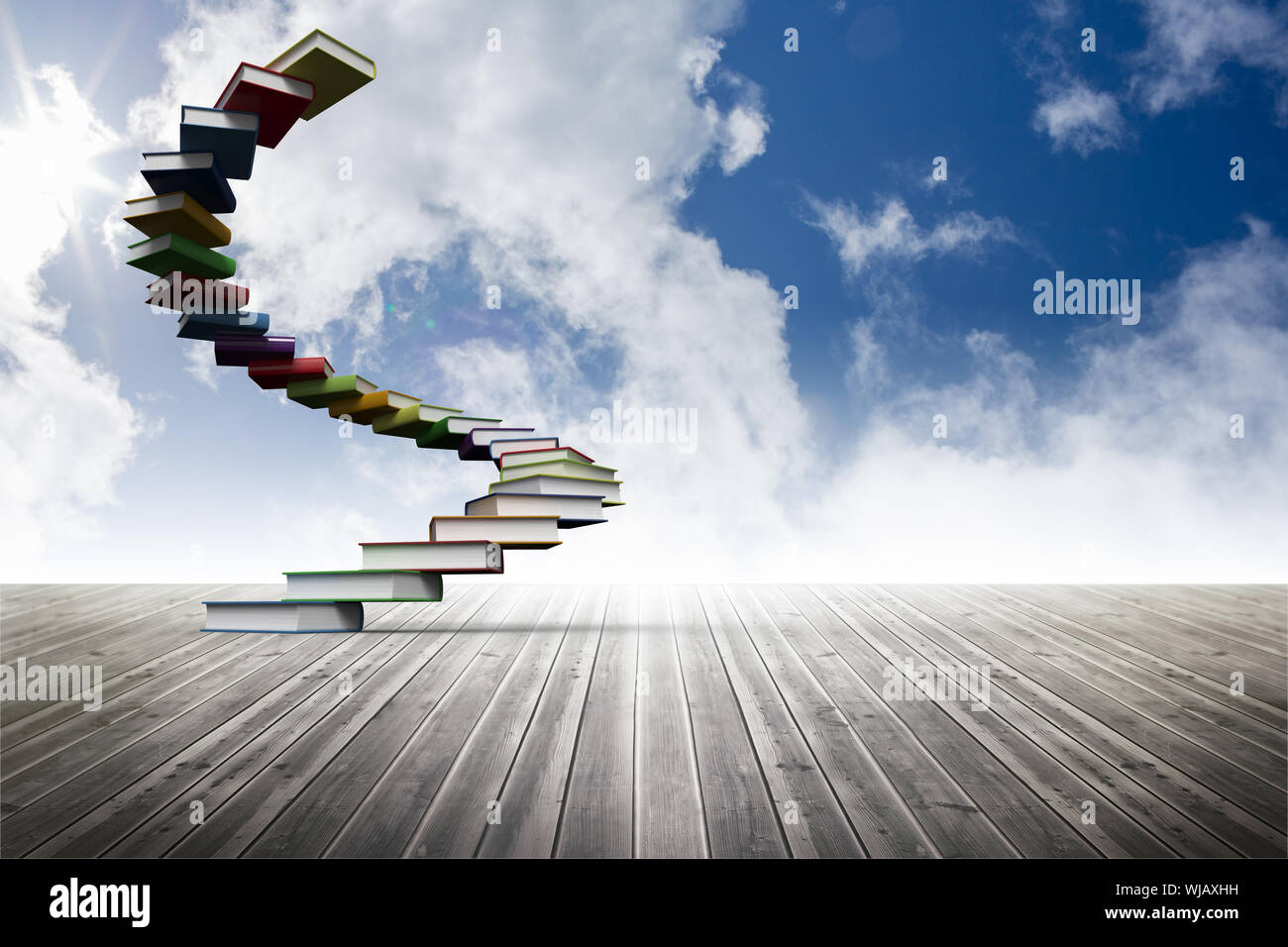 Book steps hi-res stock photography and images - Alamy