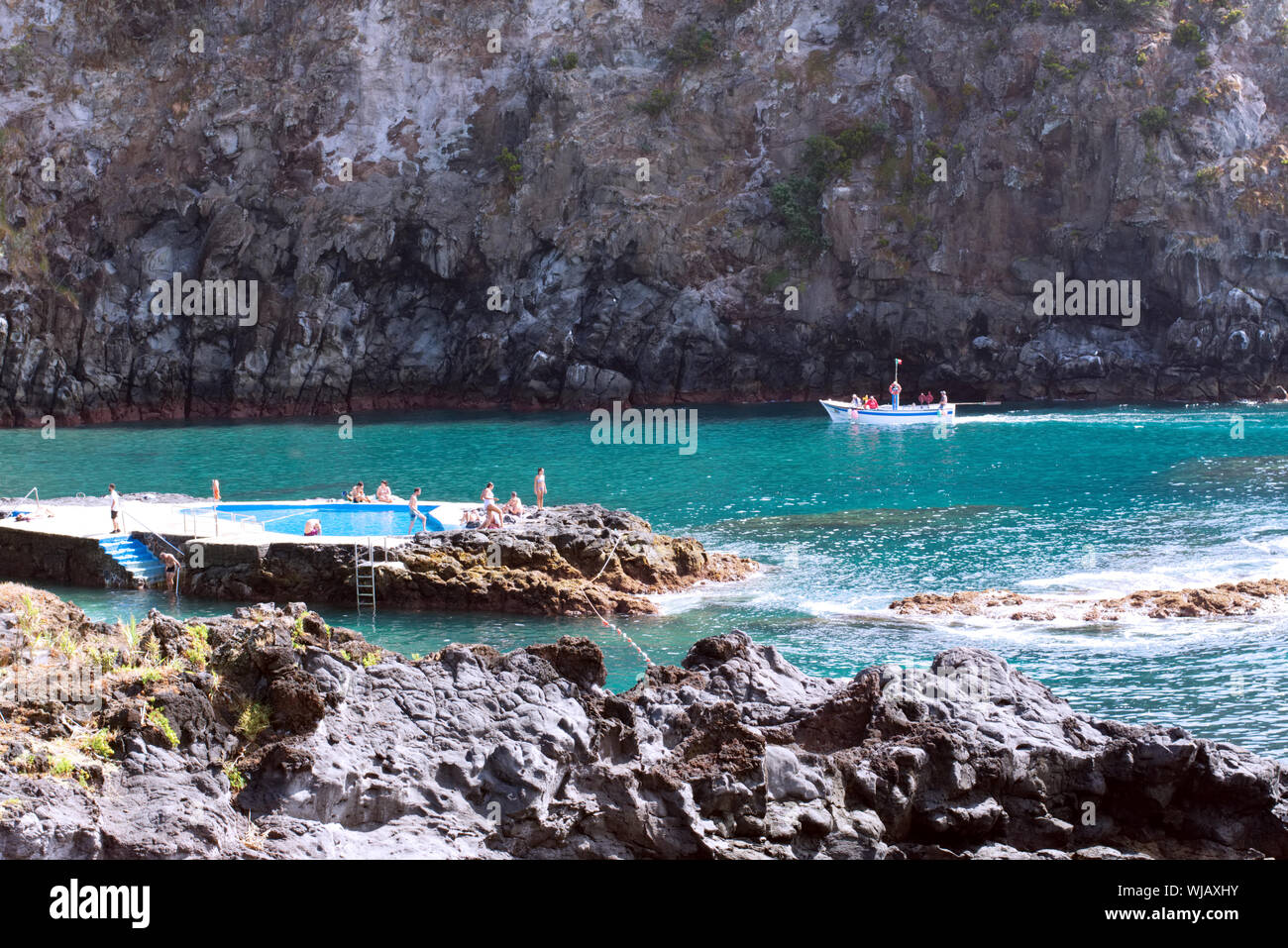Azores natural swimming pool hi-res stock photography and images - Alamy