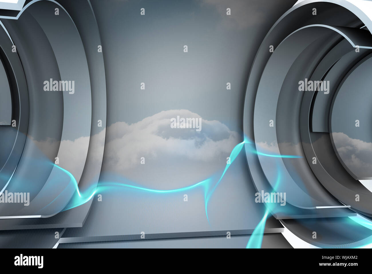 Abstract design in blue Stock Photo - Alamy