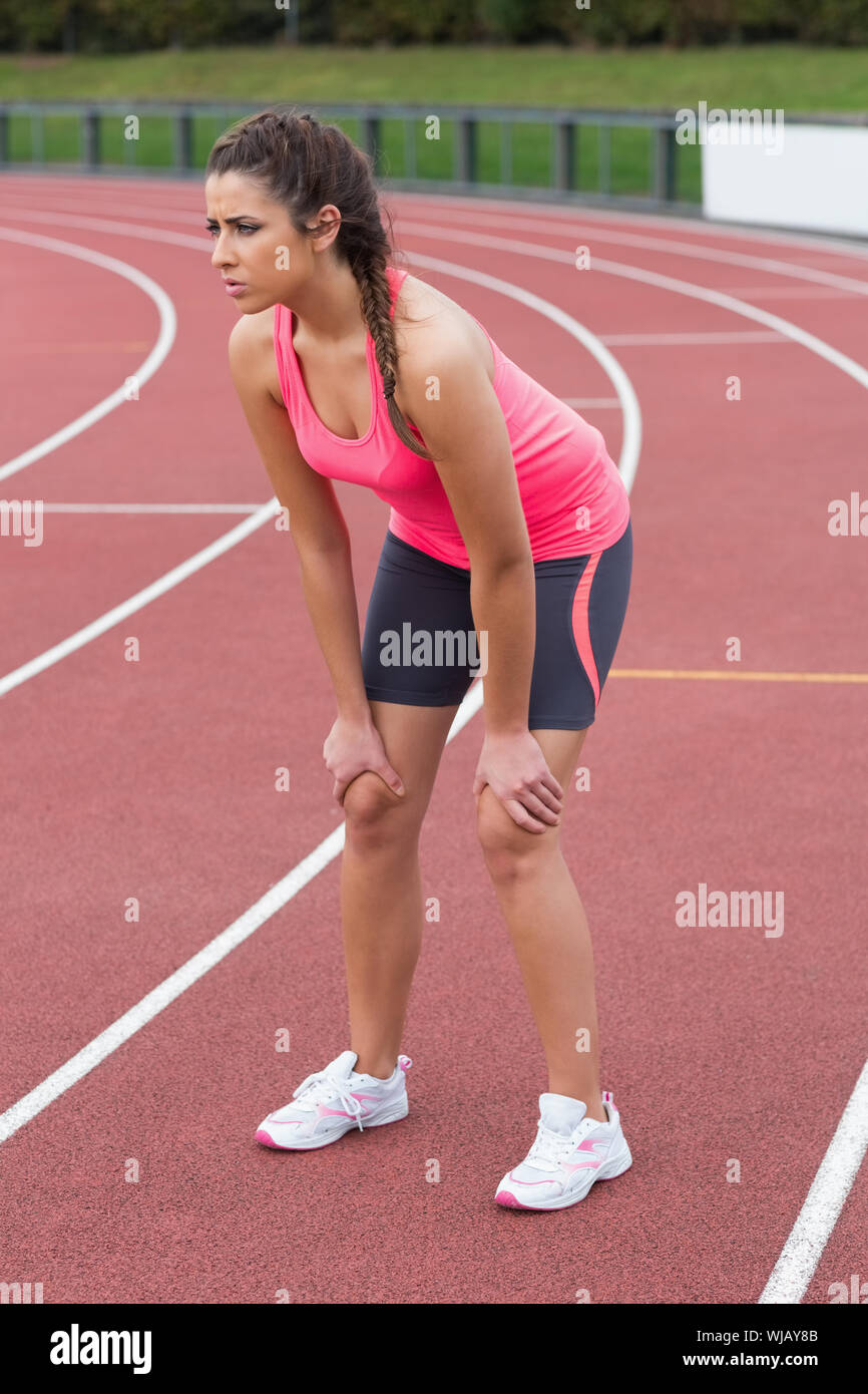 Sporty young woman athlete running hi-res stock photography and images ...