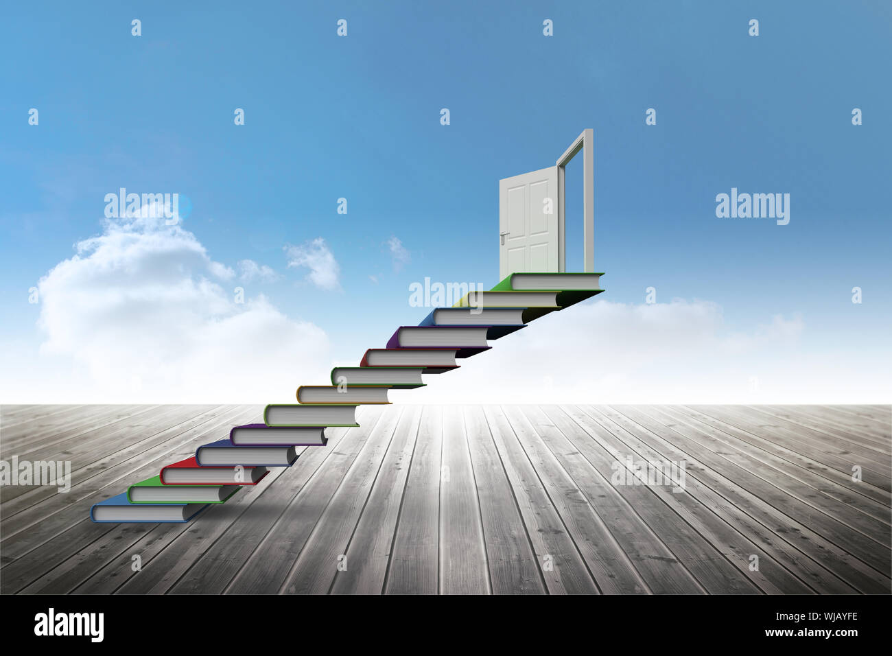 Book steps hi-res stock photography and images - Alamy