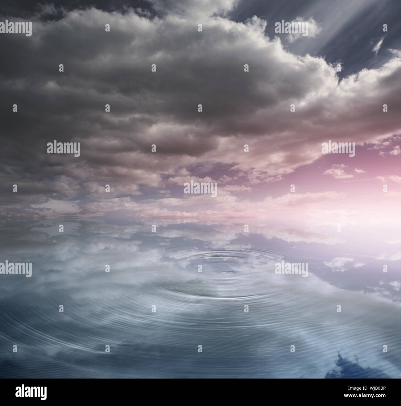 Heavenly water and sky Stock Photo - Alamy