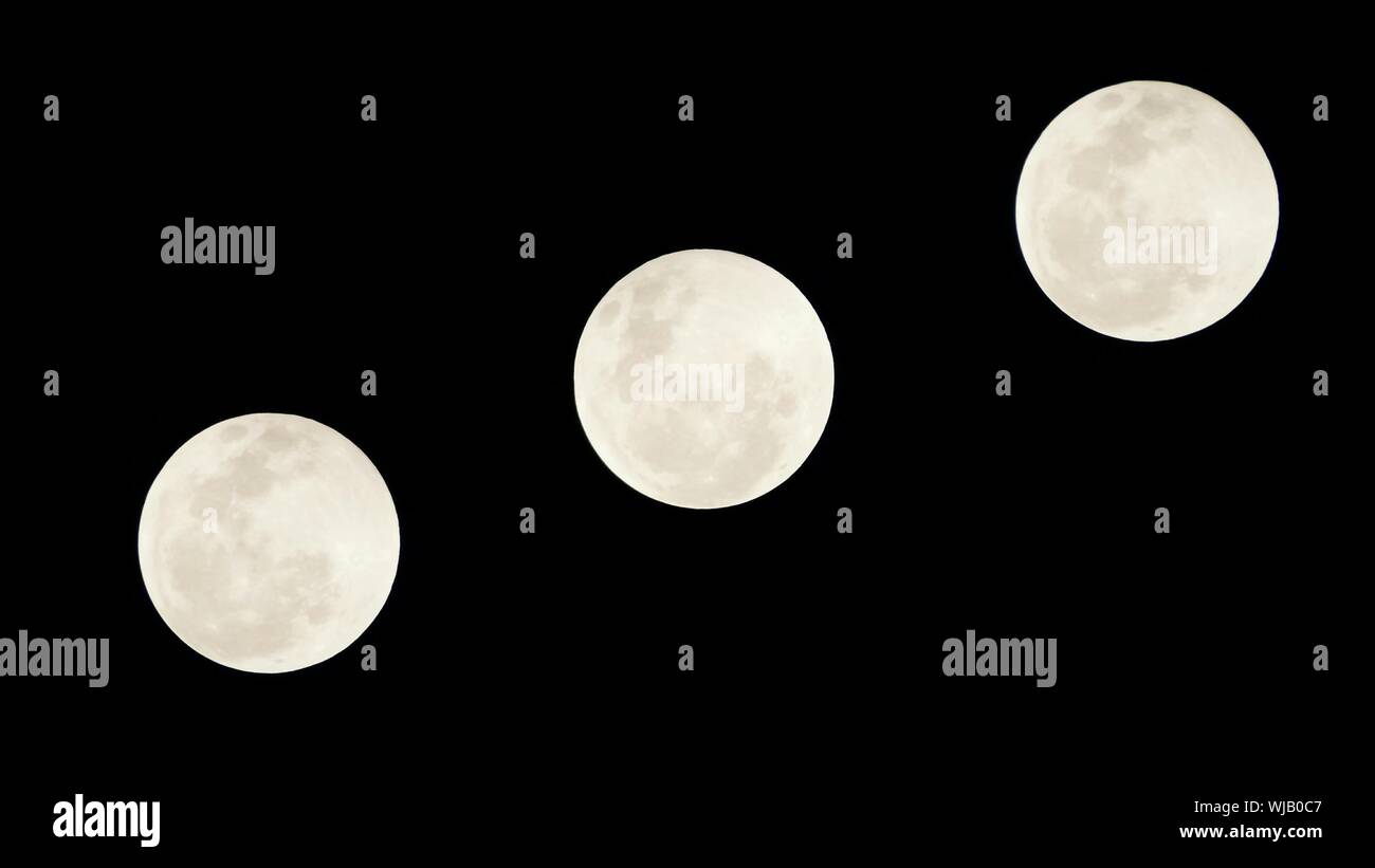 Multiple Moons Clip Art