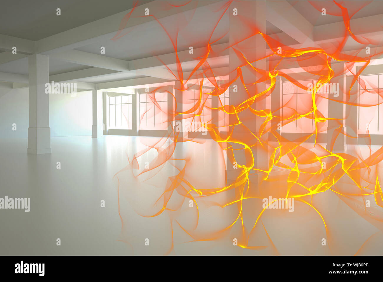 Abstract design in orange Stock Photo - Alamy