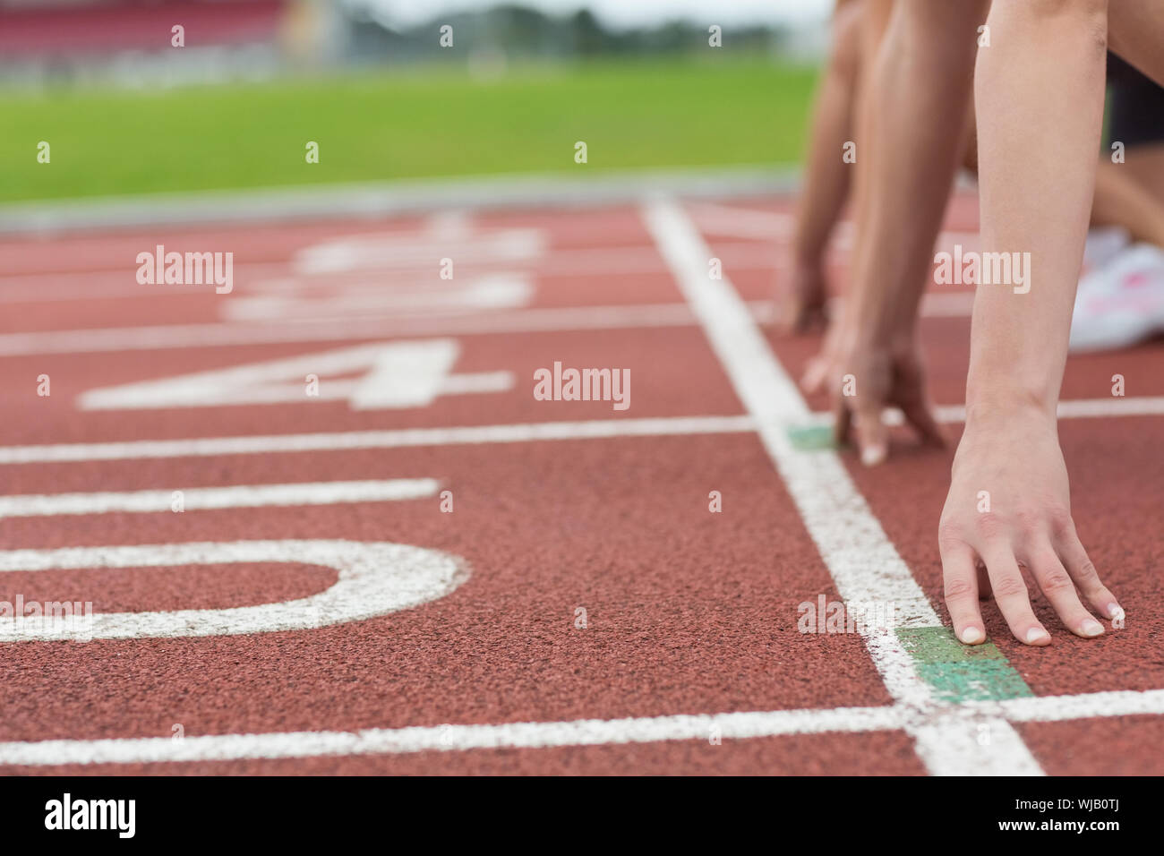 Male athlete ready to run people hi-res stock photography and images ...
