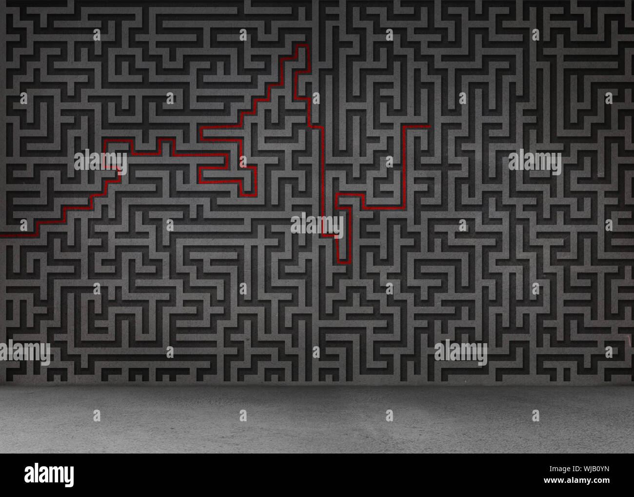 Dark maze hi-res stock photography and images - Alamy