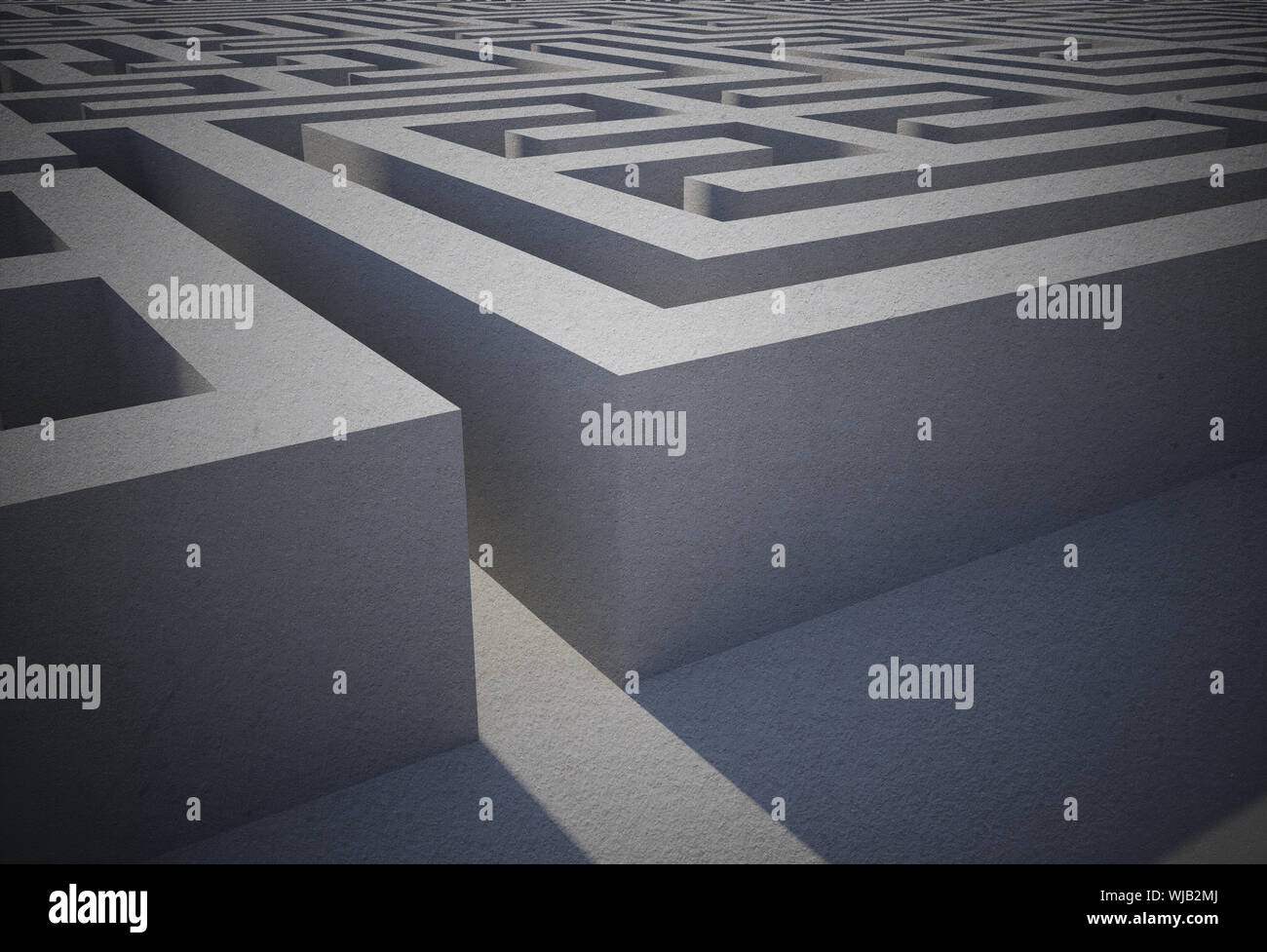 Entrance to difficult maze puzzle Stock Photo - Alamy