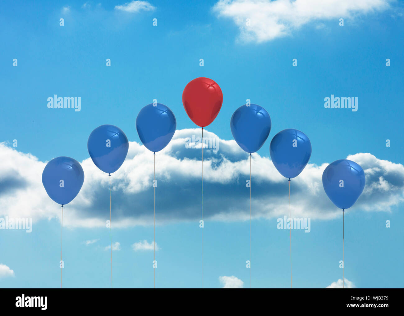 Balloons in the sky Stock Photo - Alamy