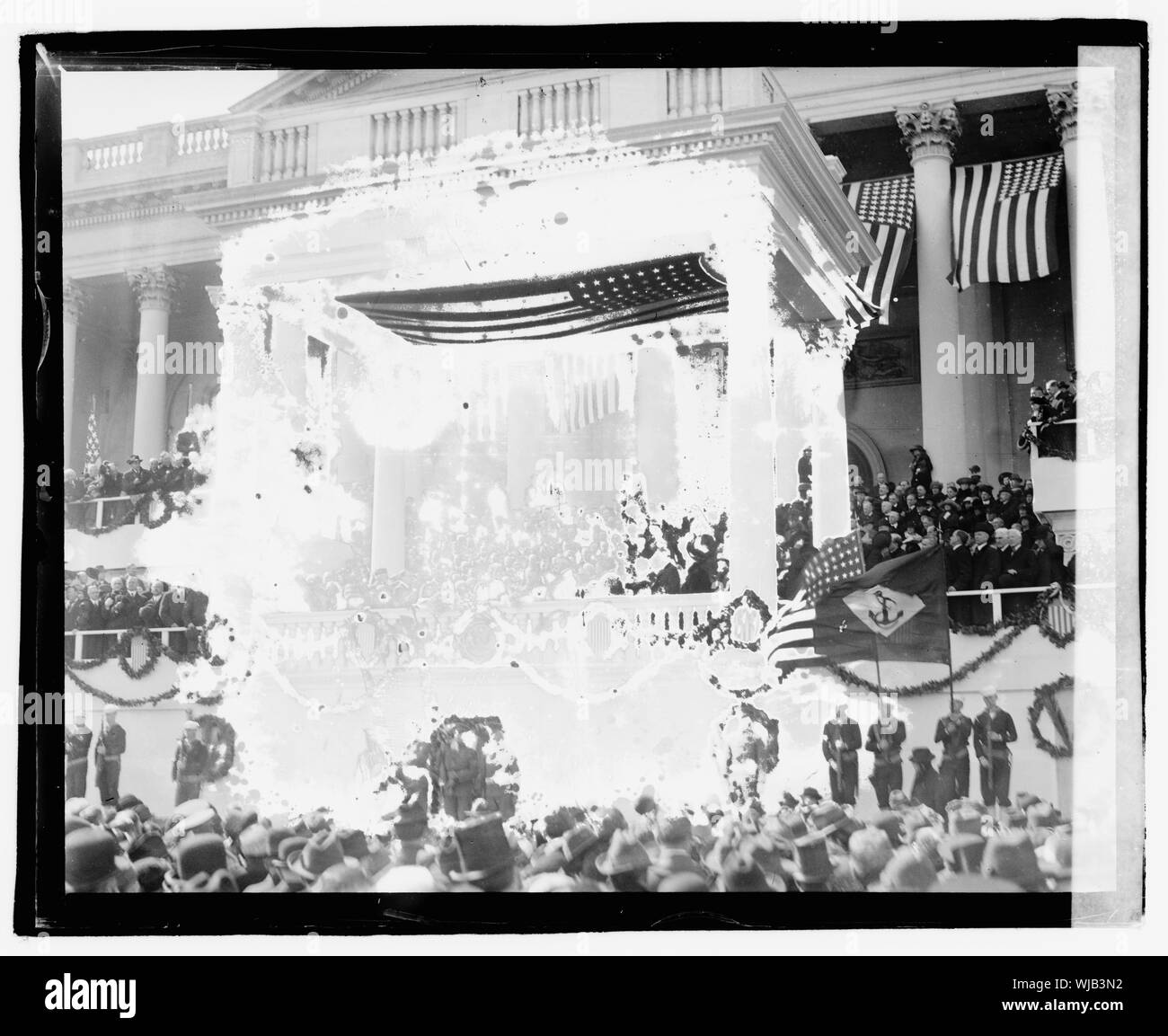 Harding delivering Inaugural address Stock Photo - Alamy