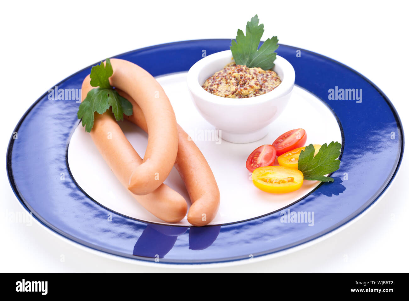 Frankfurters or Wiener sausages Stock Photo - Alamy